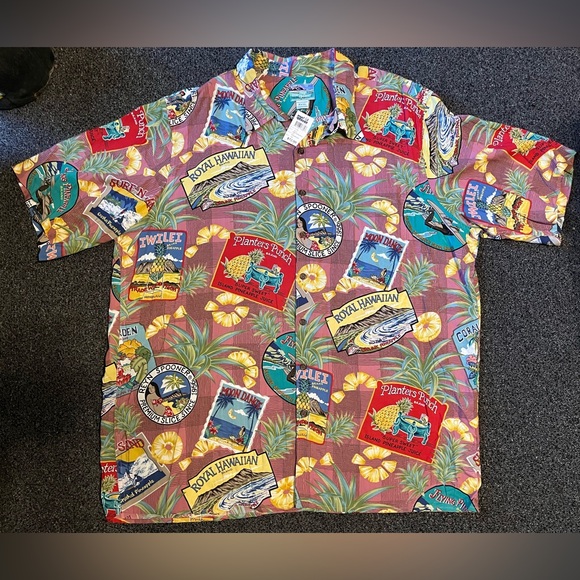 reyn spooner | Shirts | Nwt Vtg Reyn Spooner Royal Hawaiian Iwilei Mens ...